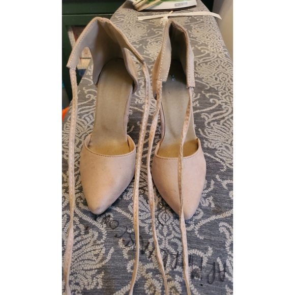 Shoes | Cream Color Lace Up Pumps | Poshmark